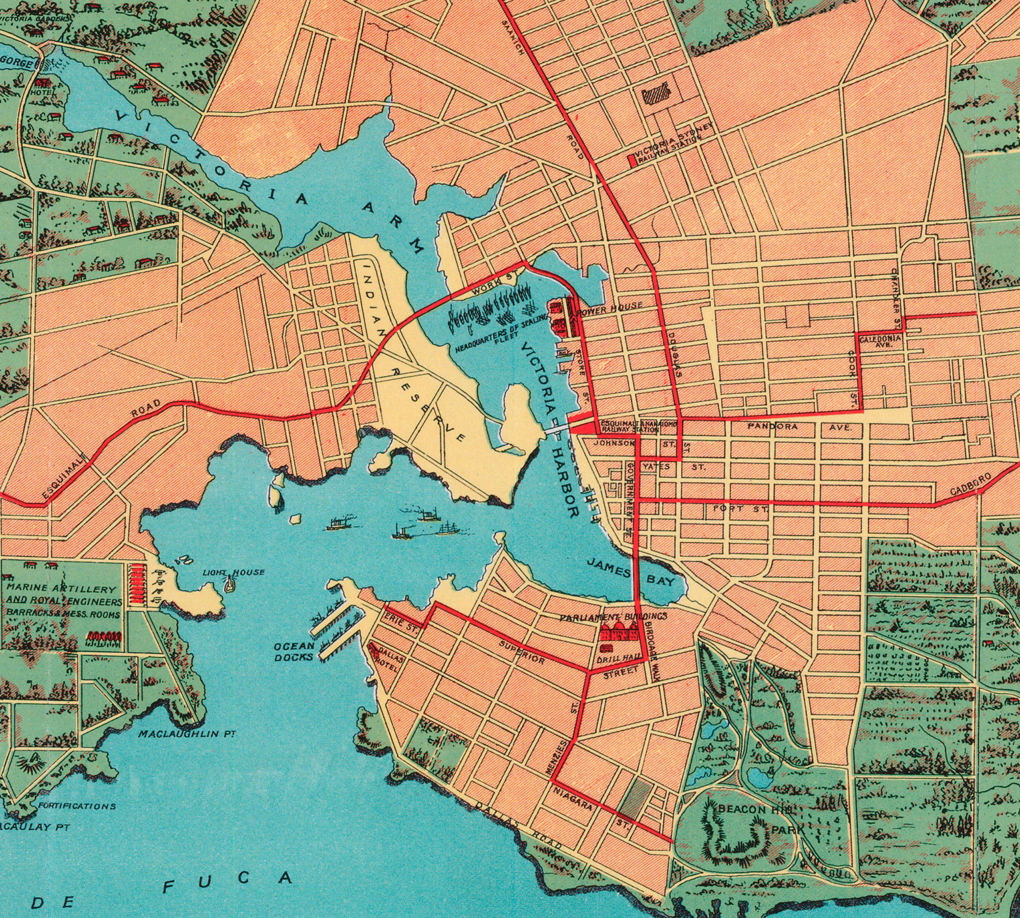 Victoria Bc Map Victoria Bc Map